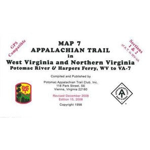 PATC Map 7 Appalachian Trail in West VA & Northern VA – Casual ...